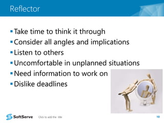 Learnign styles and team roles by belbin | PPTX | Education