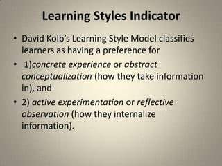 Learnig styles | PPT
