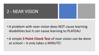 Learning related visual and auditory problems | PPT