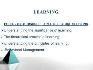 Learning 13042020 | PPT