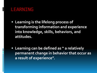 Learning | PPTX