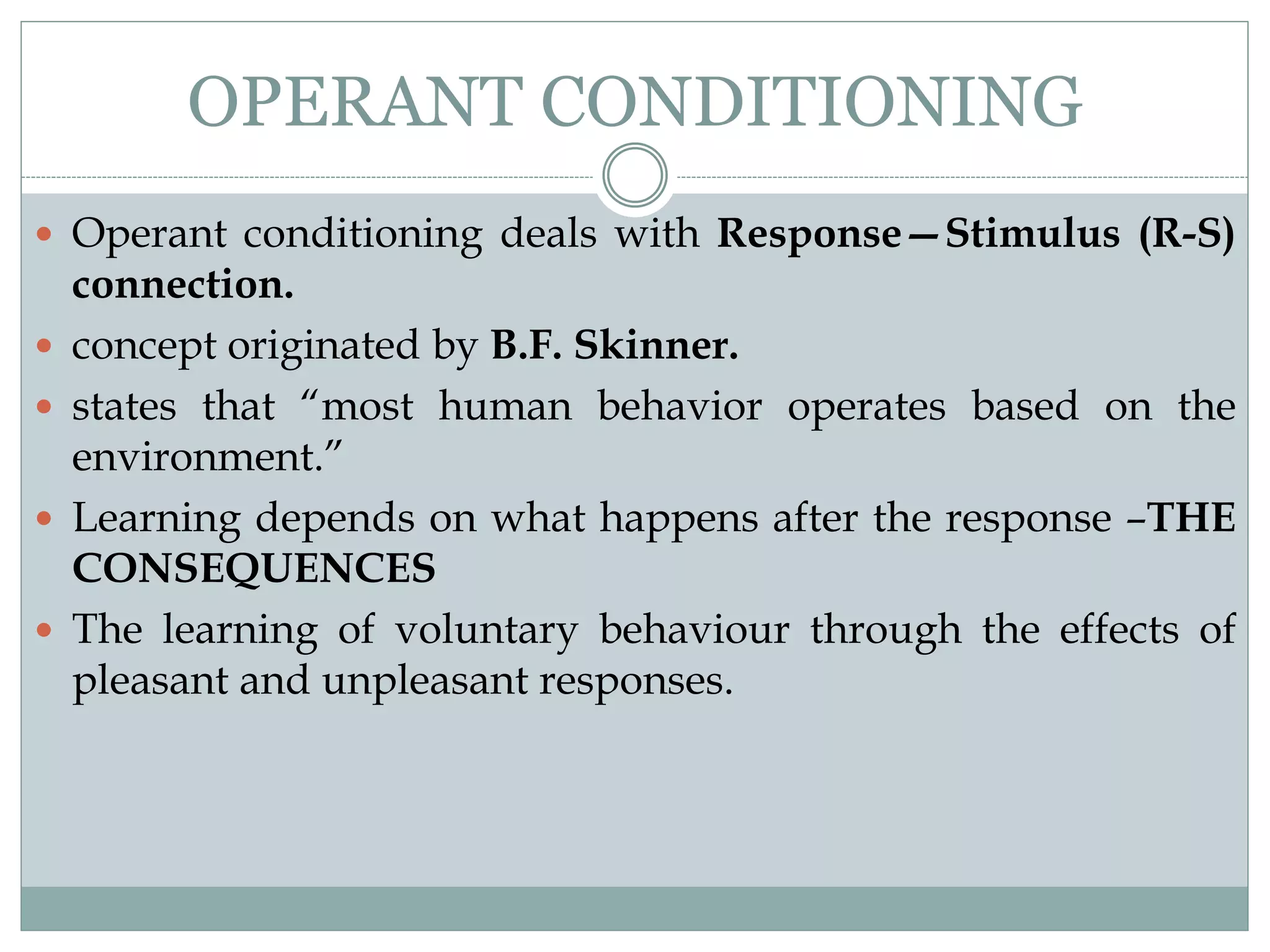 Organizational Behavior : Learning | PPTX