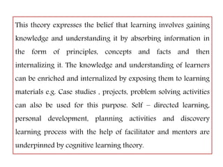 ORGANIZATIONAL BEHAVIOUR- Learning | PPTX