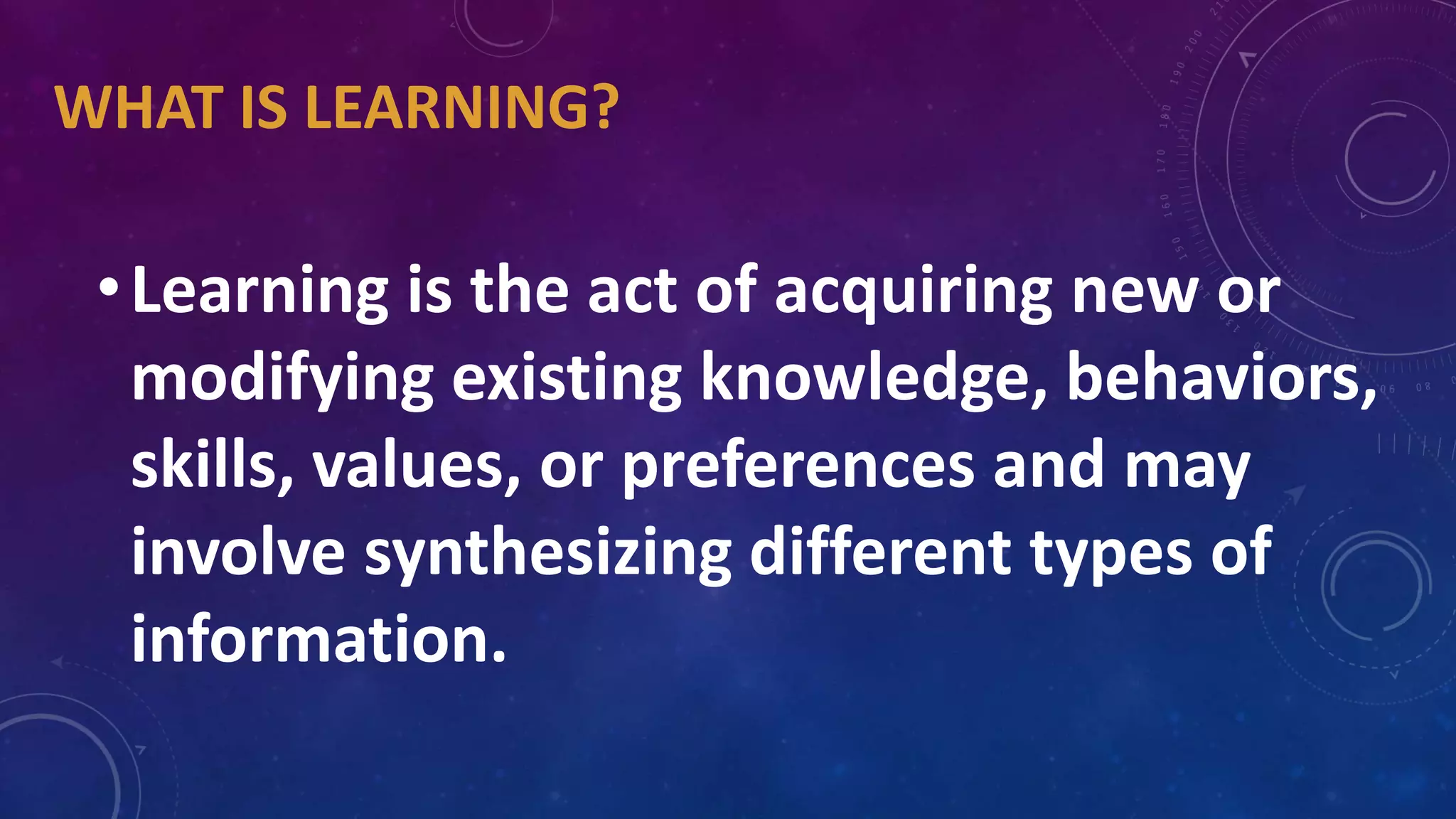 Psychology: Learning