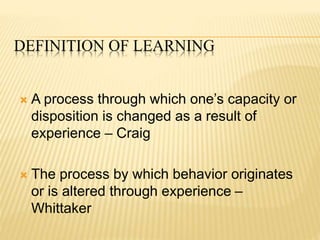 Learning | PPTX