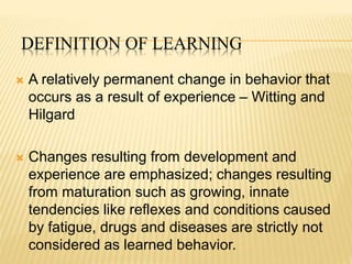 Learning | PPTX