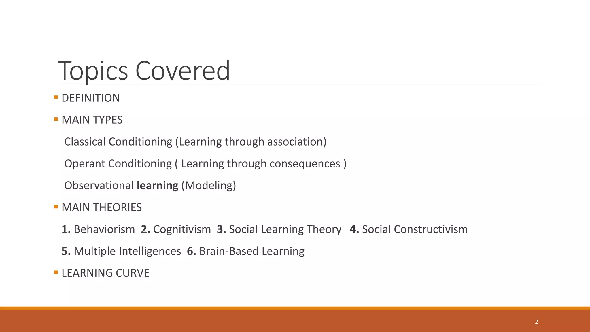 Learning Theories | PPTX