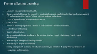 Learning | PPTX