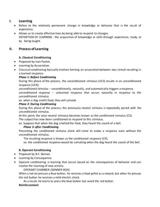 Psychology: Learning | PDF