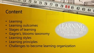 The Learning Environment: | PPT