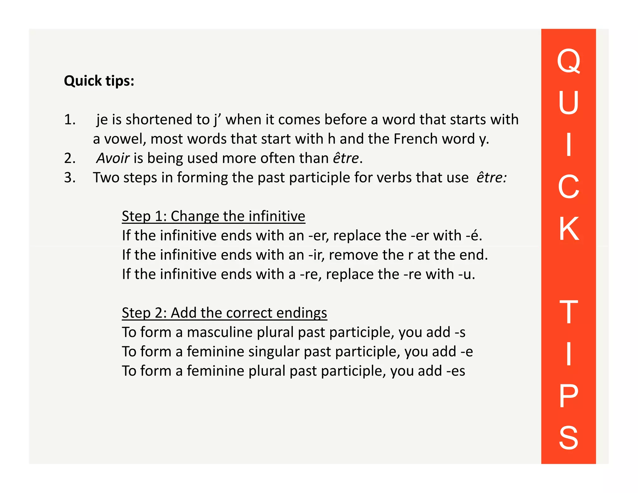 Learning french tenses past tense | PDF