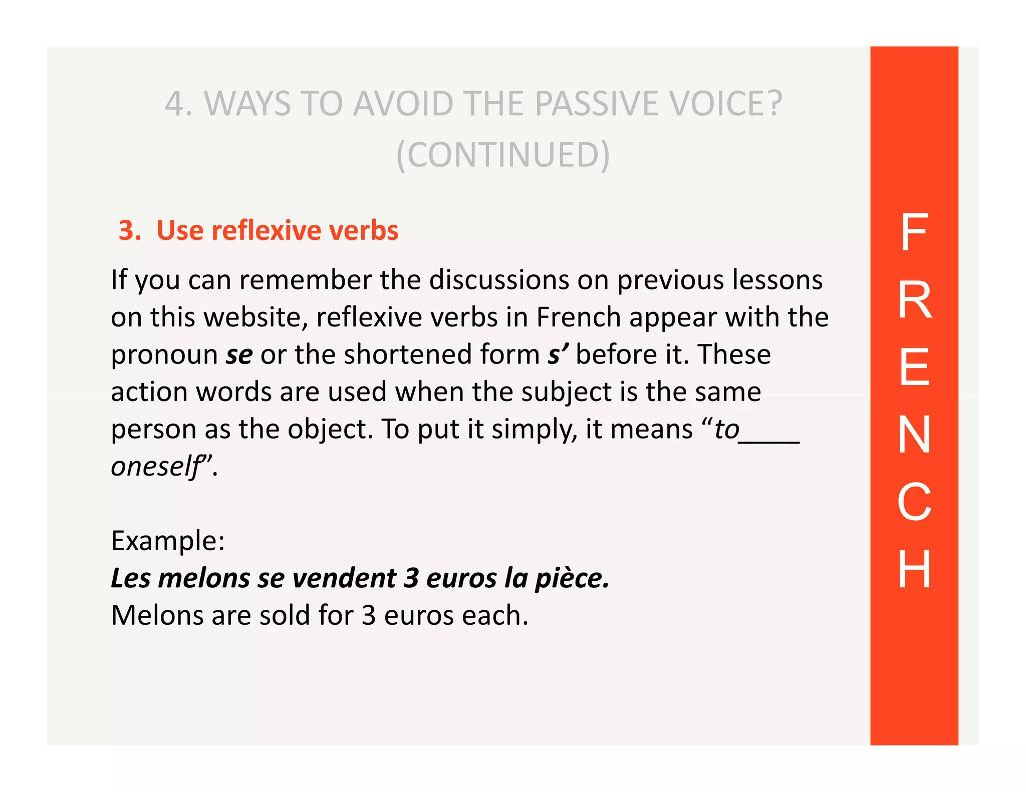 Learning the french passive voice | PDF