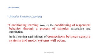 UNIT-6 COGNITIVE PROCESS. TOPIC: LEARNING.pptx