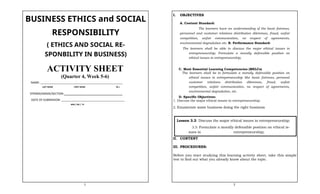 Comprehensive Guide to Business Ethics and Social Responsibility in ...