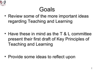 Learning and Teaching Part A | PPT