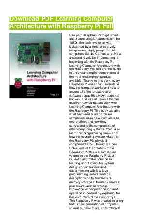 Learning computer-architecture-with-raspberry-pi