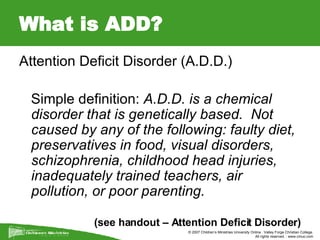 Learning Disabilities and ADD/ADHD | PPT