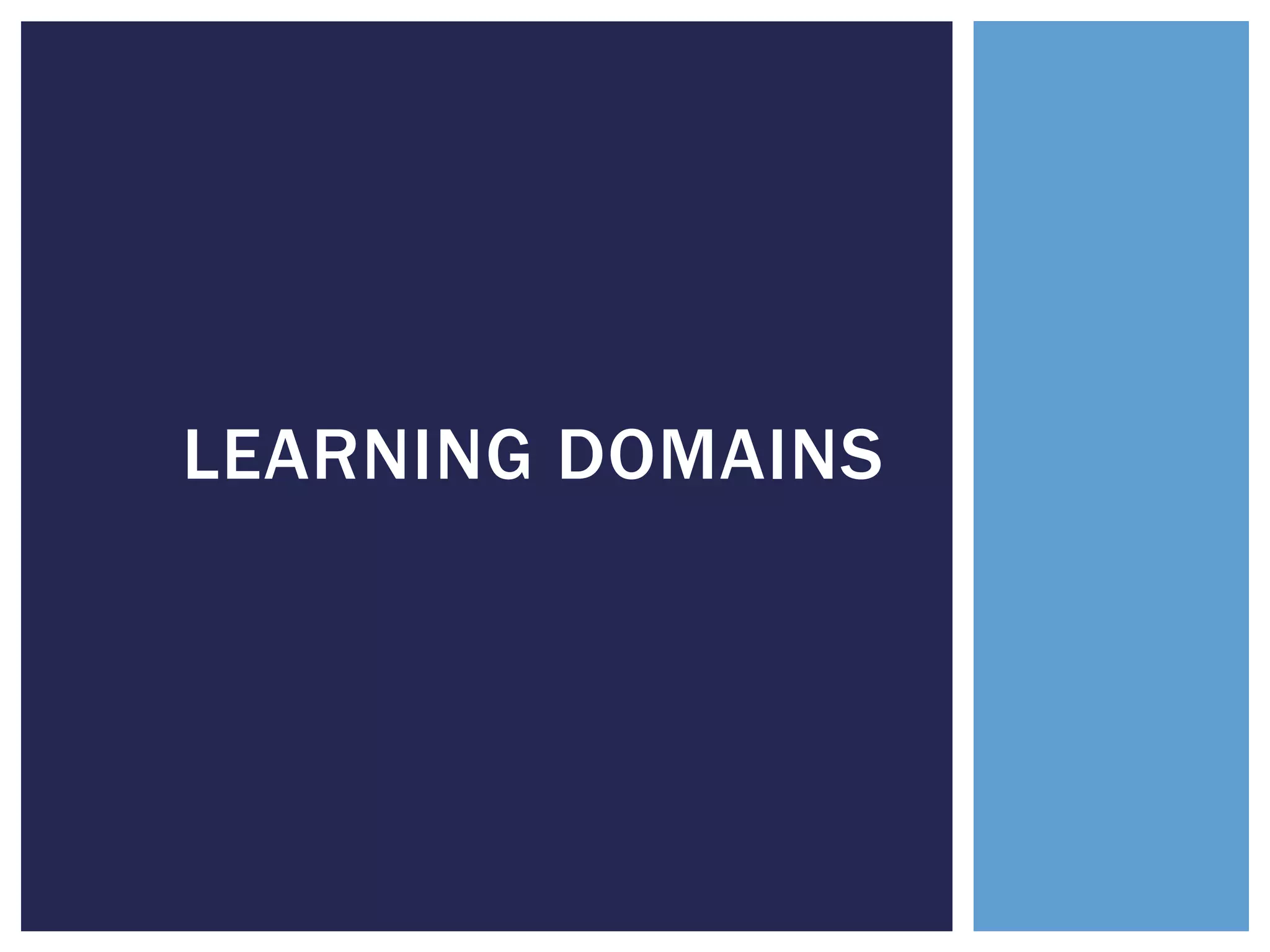 Learning domains | PPTX