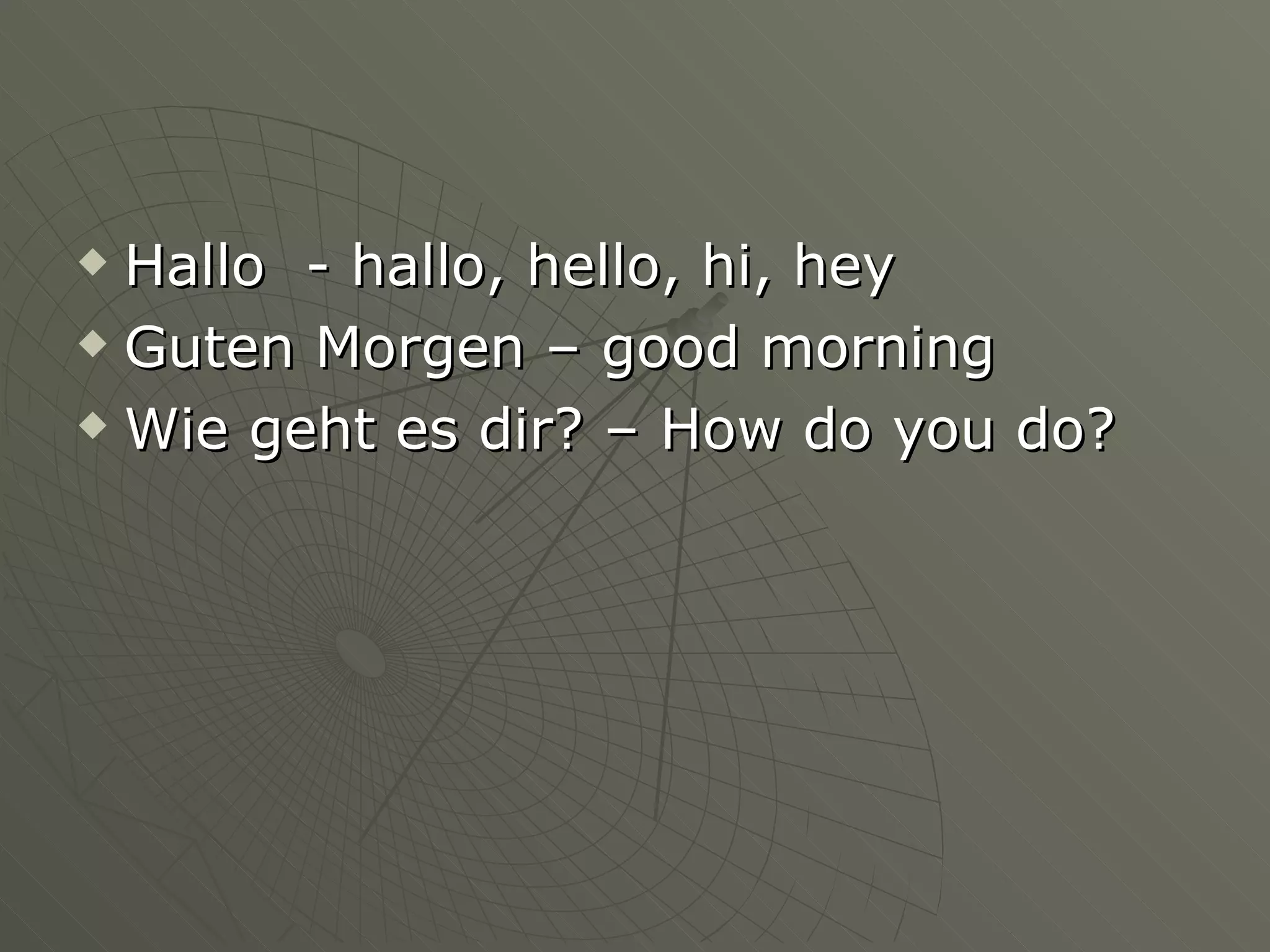 Learning German #1 | PPT