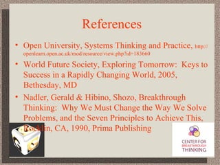 Learning Innovation Meeting 2/4/09 A Different Take On Systems Thinking | PPT