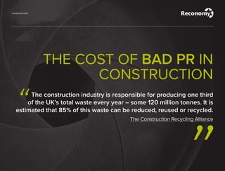 Learning Lessons from Poor Waste Management Practices in Construction | PPT