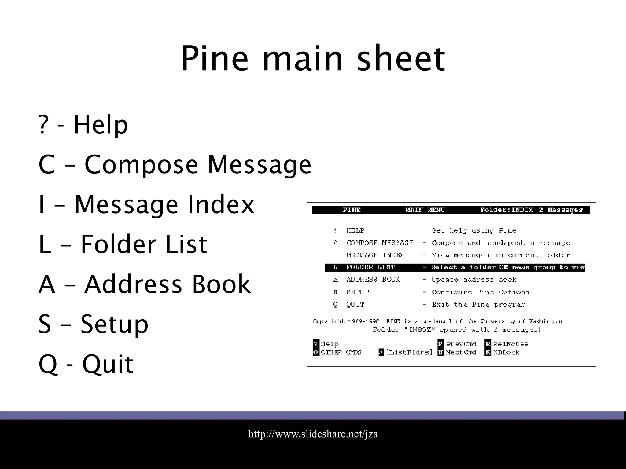Learning Linux: Pine | ODP