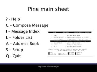 Learning Linux: Pine | ODP | Email | Internet