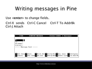 Learning Linux: Pine | ODP | Email | Internet