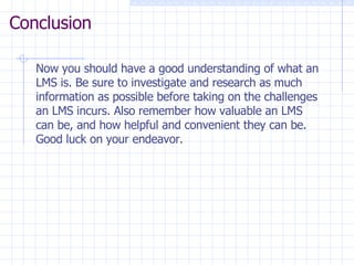 Learning Management Systems | PPT