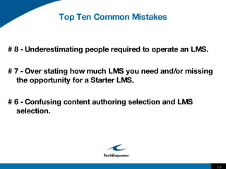 Learning Management Systems - Selecting an LMS | PPT