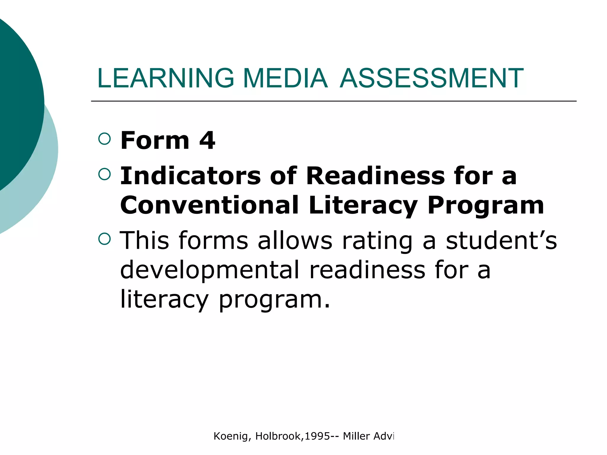 LEARNING MEDIA ASSESSMENT | PPT