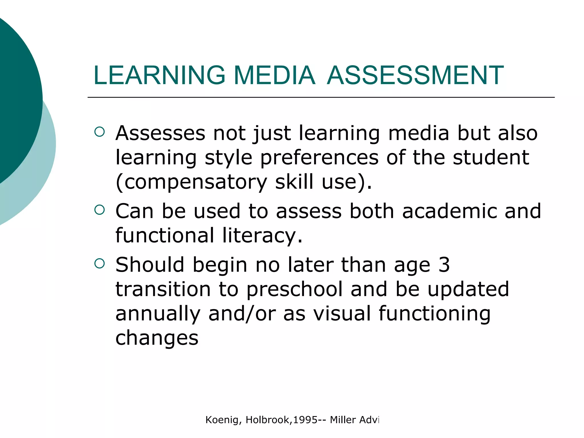 LEARNING MEDIA ASSESSMENT | PPT