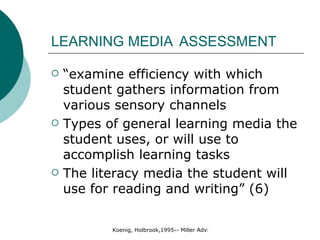 LEARNING MEDIA ASSESSMENT | PPT