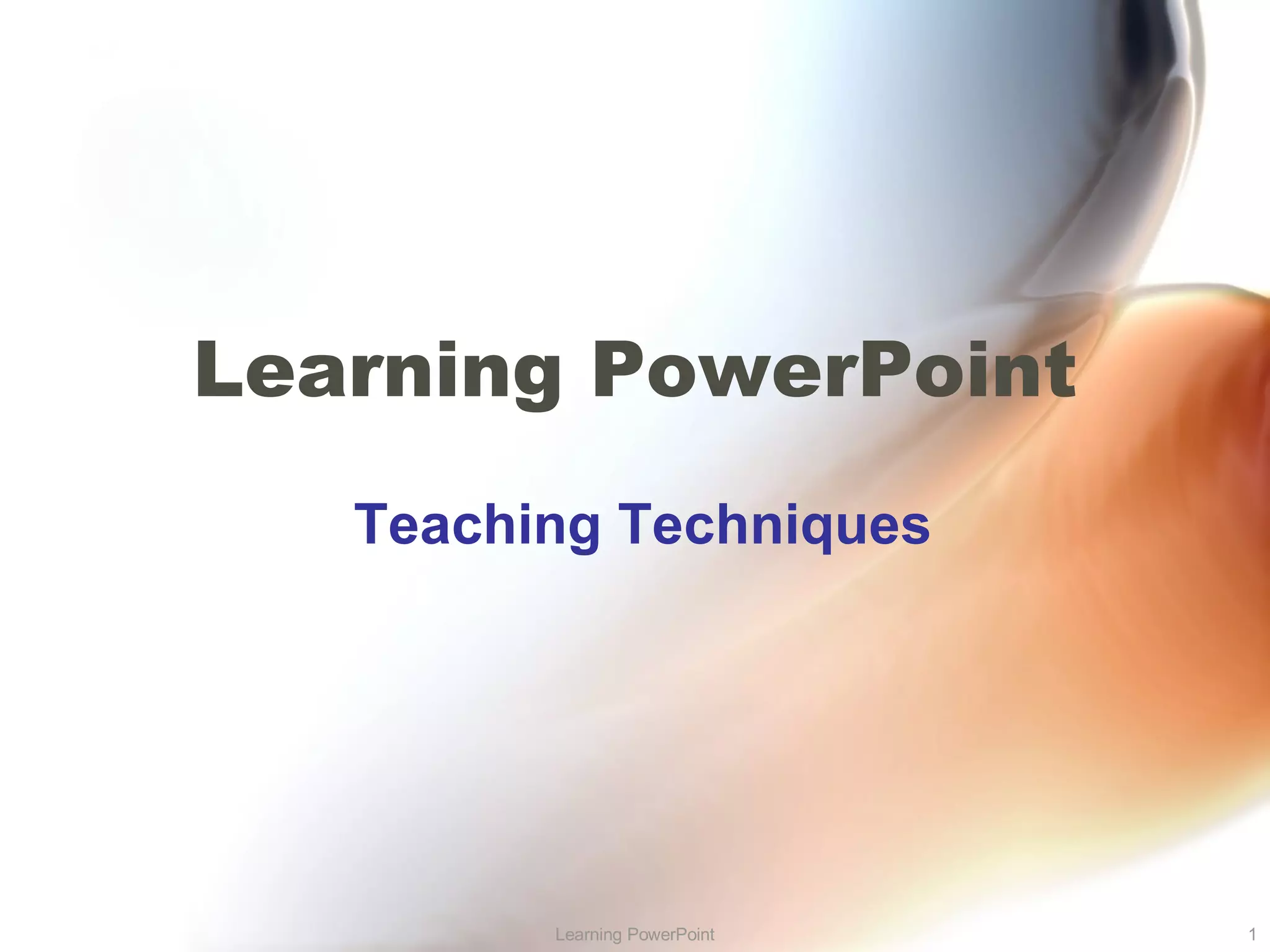 Learning Power Point | PPT