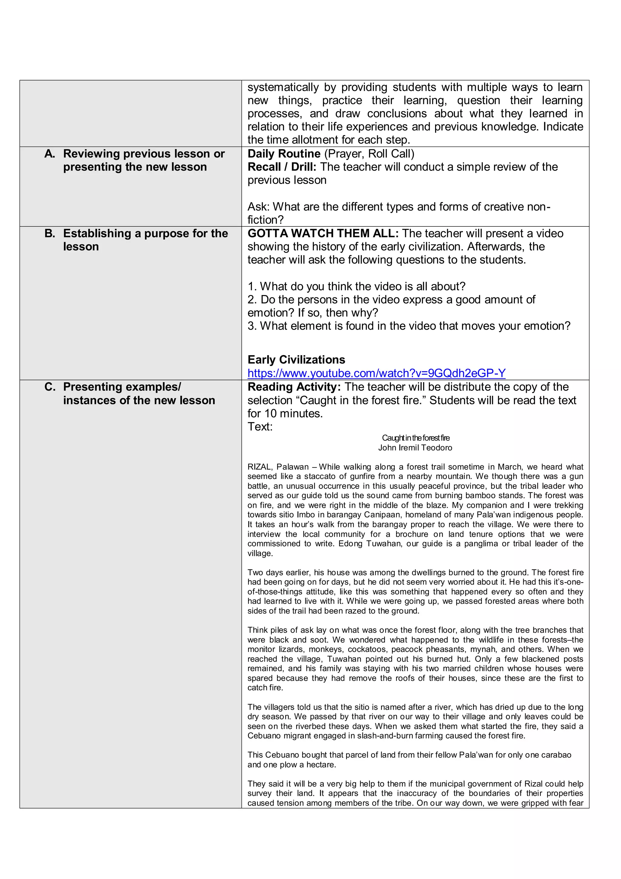 Learning resource-package-in-creative-nonfiction | PDF