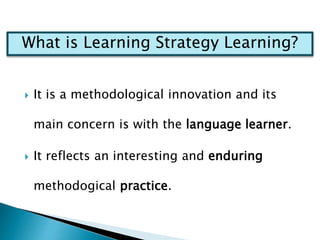 Learning strategy-training | PPTX