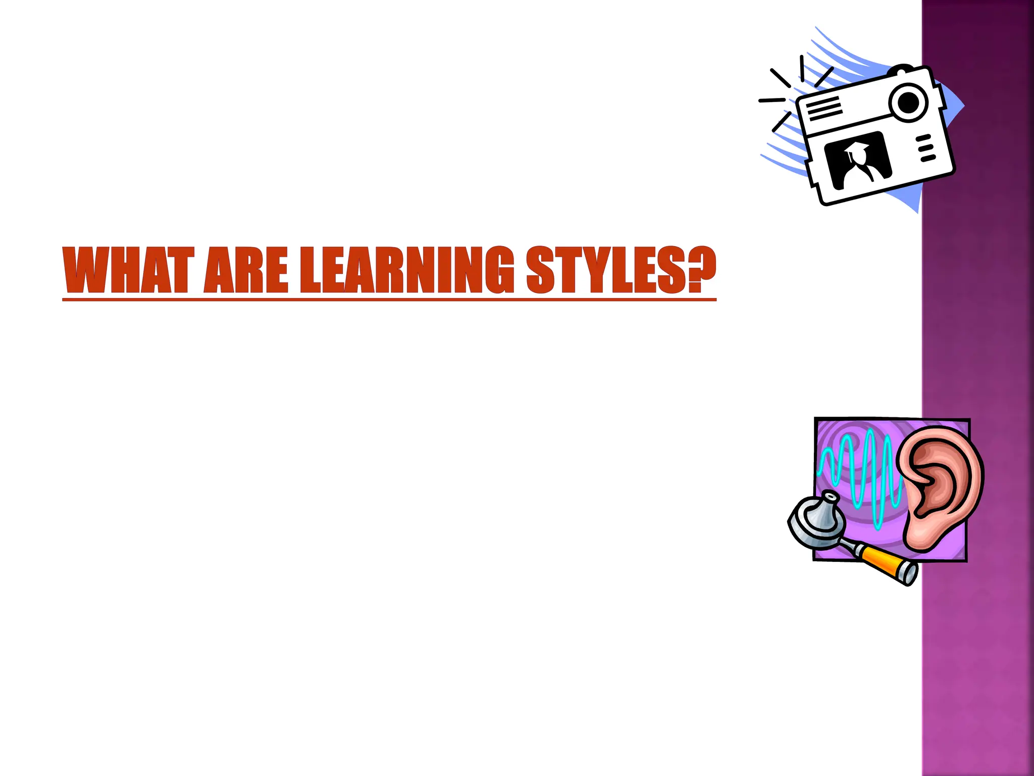 LEARNING STYLES ---PPT FOR EDUCATIONAL PURPOSE | PPTX
