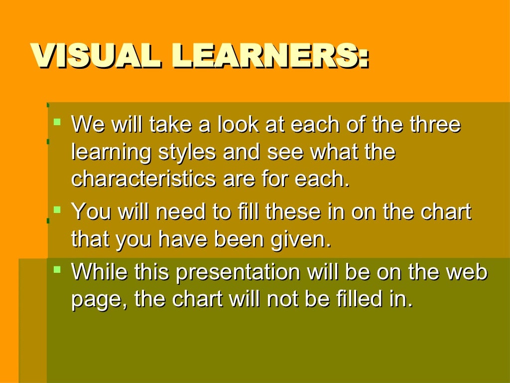 Learning Styles Presentation