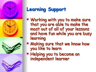 Learning Support | PPT