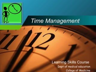 Learning-Time Management for Students .ppt