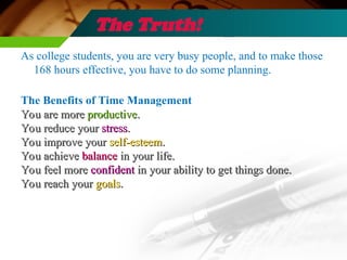 Learning-Time Management for Students .ppt
