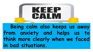 Learning To Be Calm | PPTX