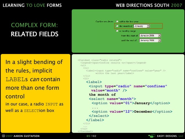 Learning To Love Forms (Web Directions South '07)