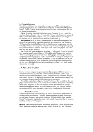 Learning to Play Complex Games | PDF