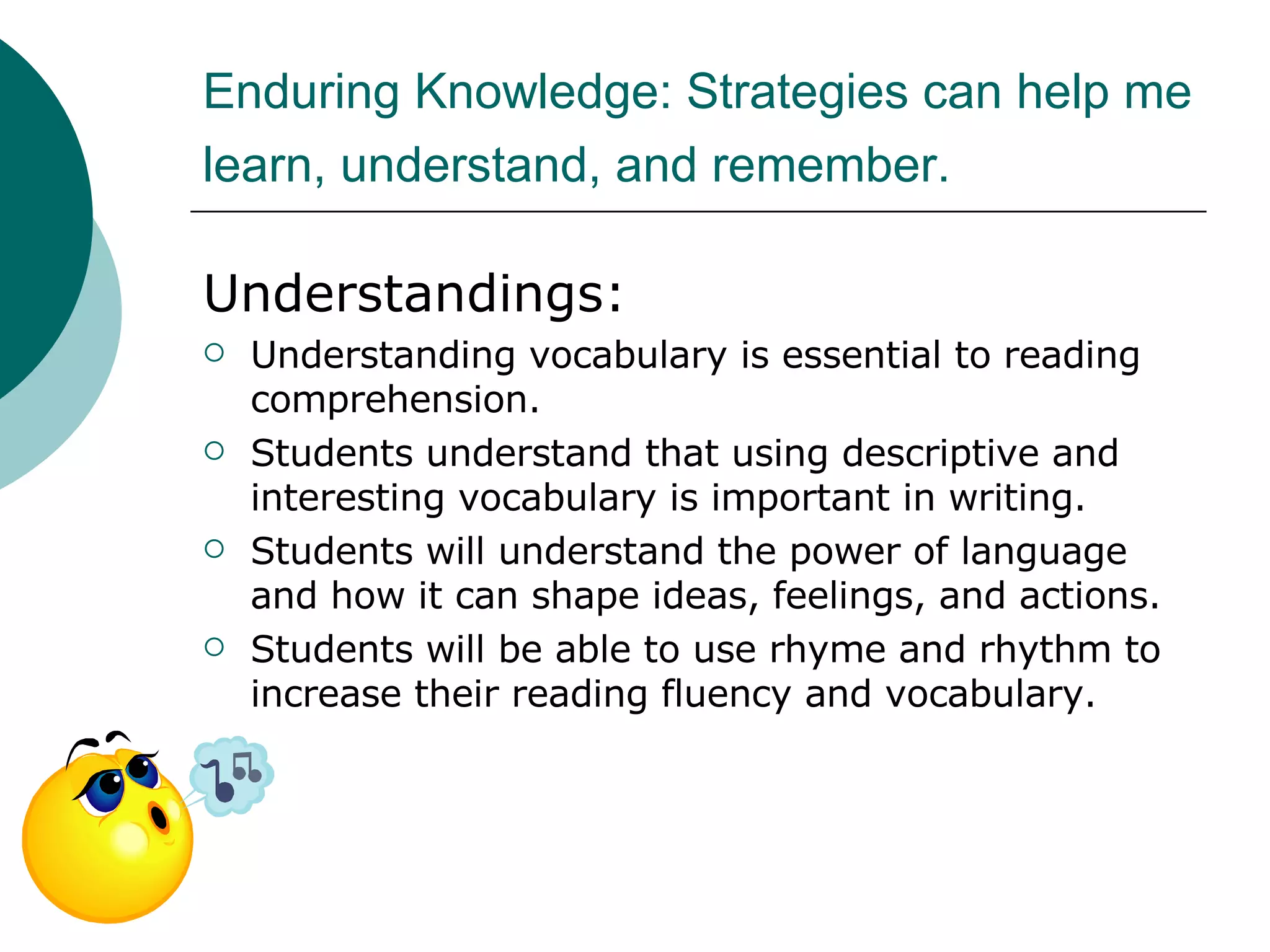 Learning Vocabulary Through Music | PPT