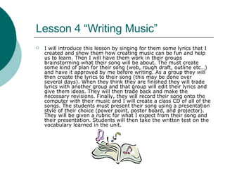 Learning Vocabulary Through Music | PPT