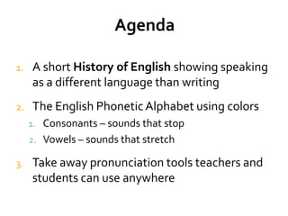 Pronunciation with Colors - Learning 2gether | PPTX