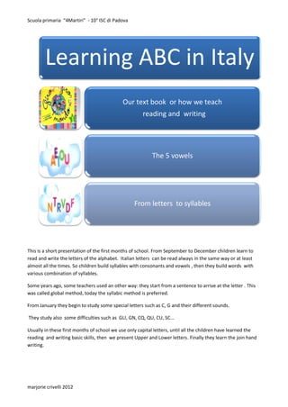 Learning abc in italy | PDF | Primary Education | Education