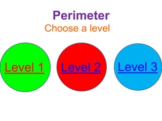 Learning about area and perimeter white | PPTX