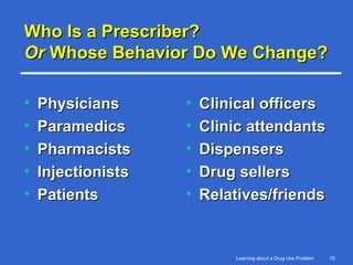 Learning about drug use problem | PPT